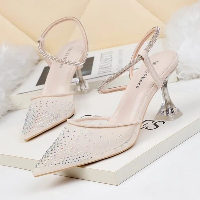 Jual Series RB 01 Sandal Heels Pesta Wanita Hak Kaca 7 Cm - Sepatu High ...