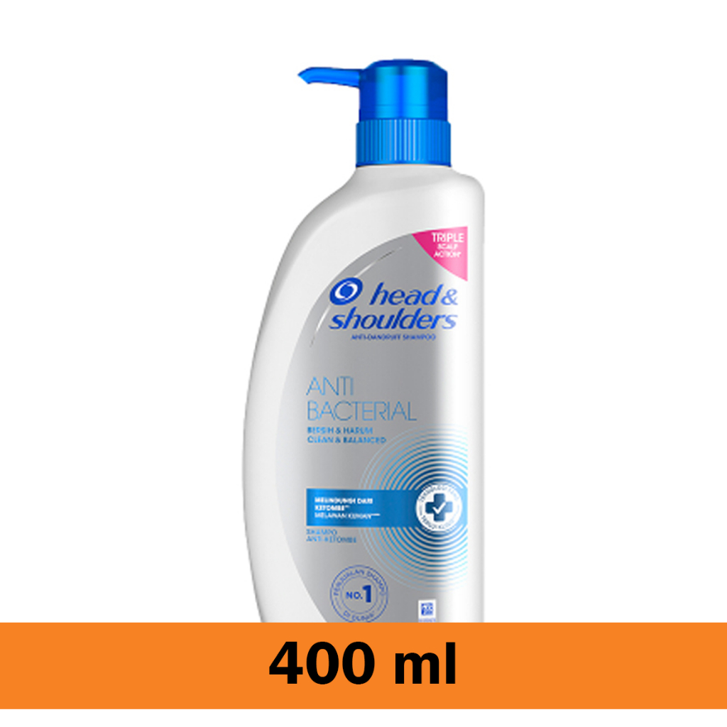 Jual Head & Shoulders anti bacterial clean and balanced shampoo 400 ml ...