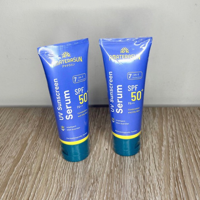 Jual AMATERASUN UV Sunscreen Serum SPF 50+ PA++ 50 gr | Shopee Indonesia