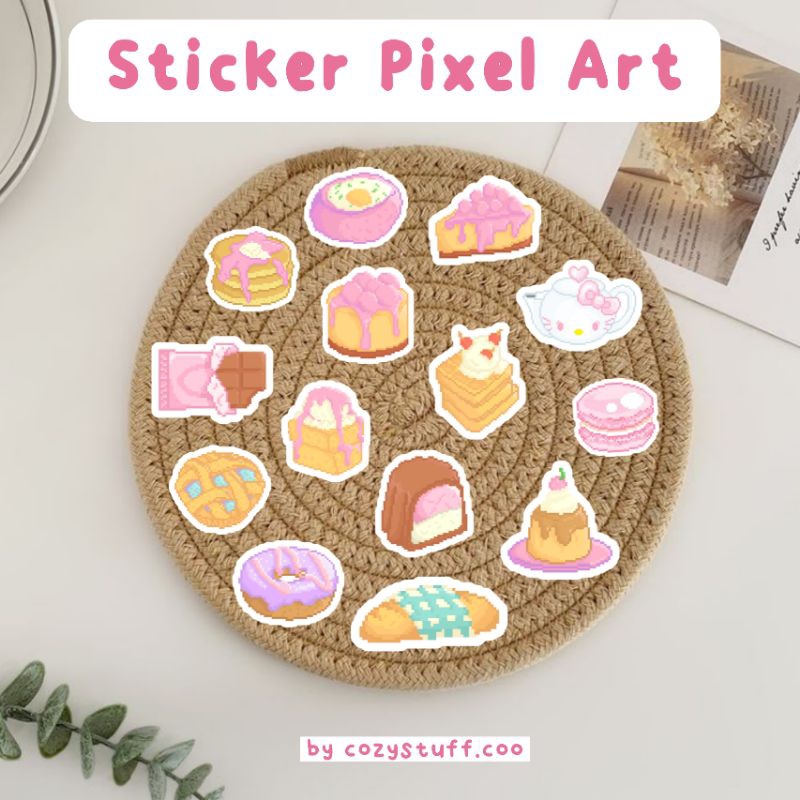 Jual Jual Sticker Pack Motif Pixel Art Aesthetic Lucu Diecut | Shopee ...