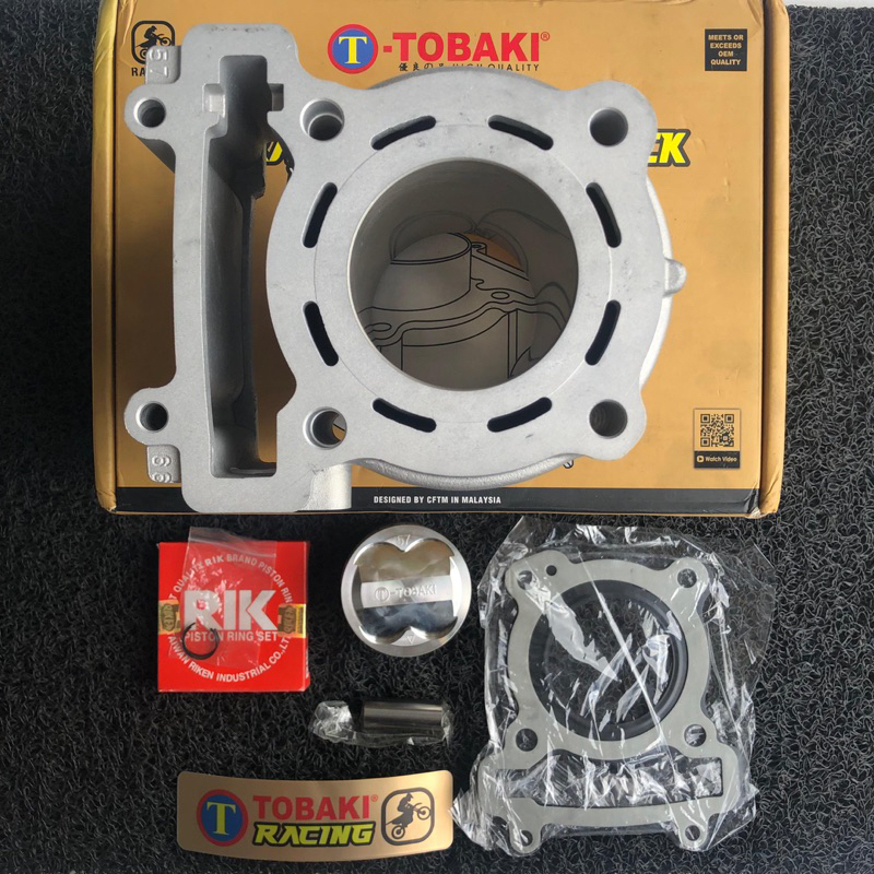 Jual Block Set TOBAKI 57mm Ceramic Piston Forged MX/VIXION/MX King ...