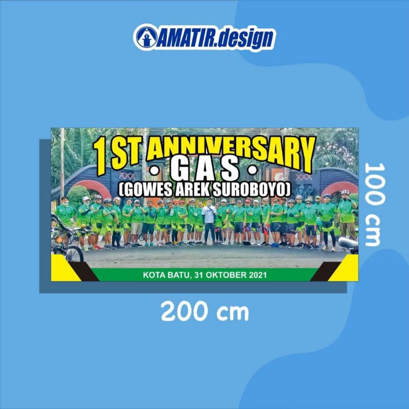 Jual BANNER ANNIVERSARY KOMUNITAS (100x200 cm) | Shopee Indonesia