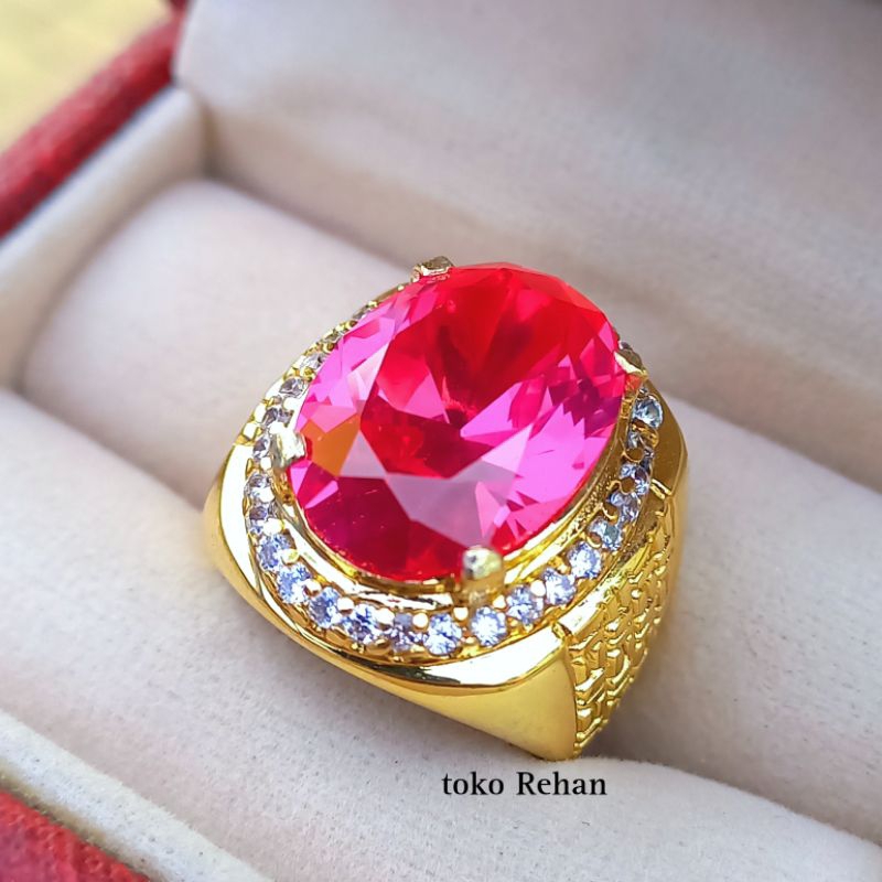 Jual CINCIN BATU MERAH SIAM SUPER ELEGANT | Shopee Indonesia