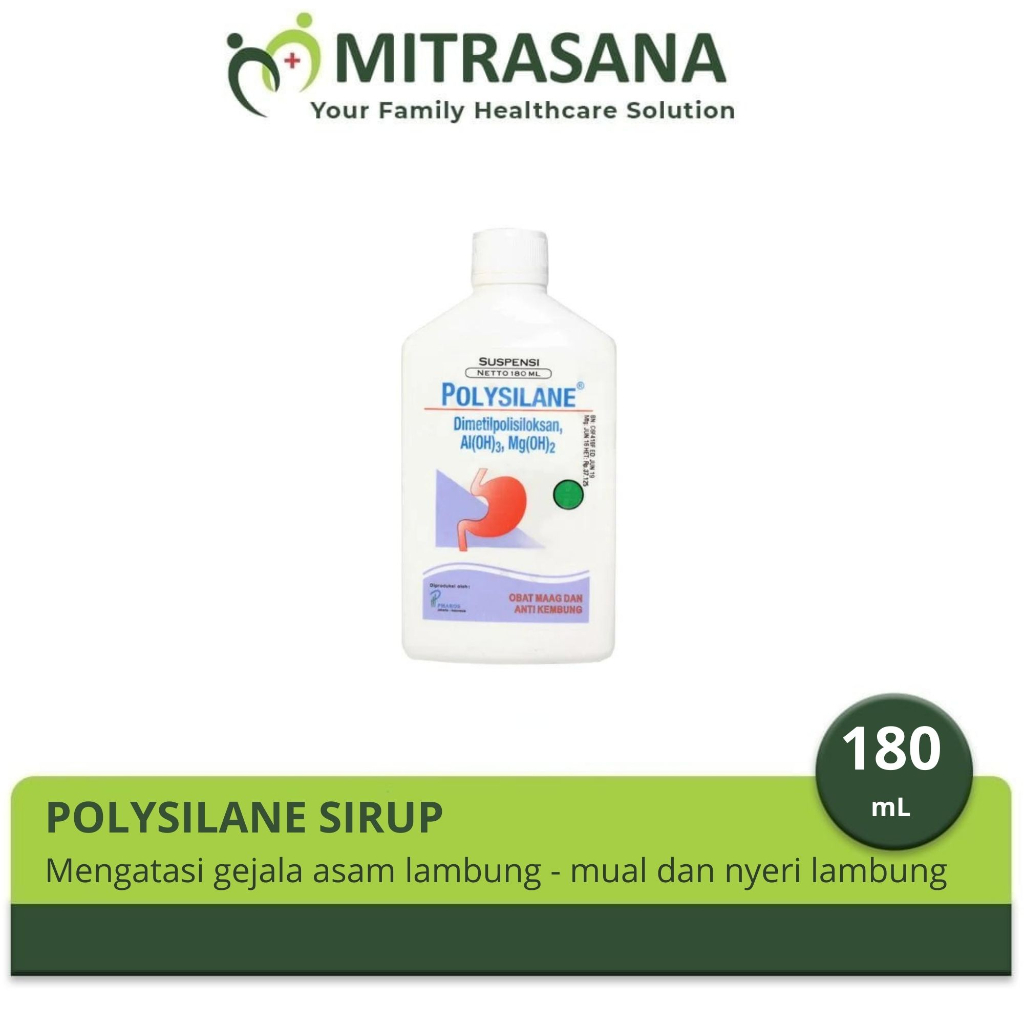 Jual Polysilane Sirup 180 mL - Mengatasi Gejala Asam Lambung | Shopee ...