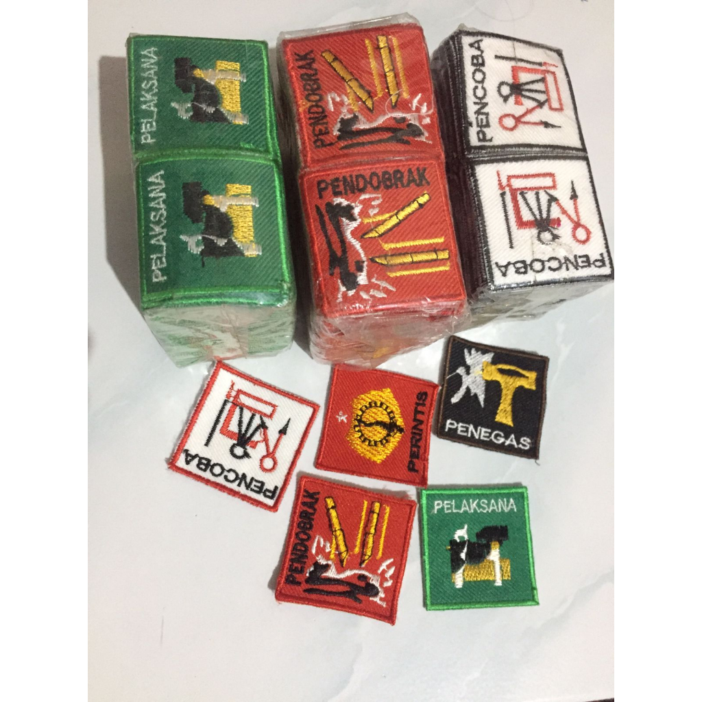 Jual Badge Sangga Pendobrak Perintis Pencoba Pelaksana Penegas (bordir ...