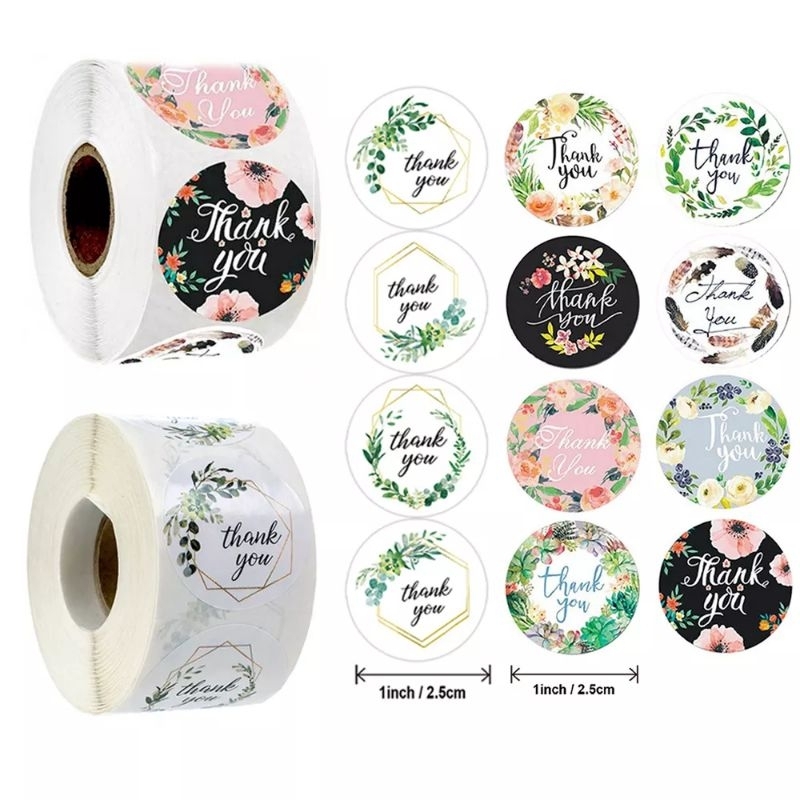 Jual Dijual Sticker thanks you per pcs/ stiker ucapan terima kasih ...