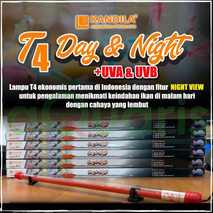 Jual KANDILA Lampu Led Celup T4 Day And Night N 20 30 40 50 60 Cm Aquarium Channa Arwana BPD ...