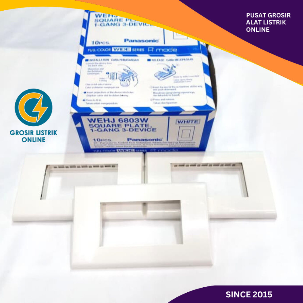 Jual PLAT PANASONIC FRAME LUBANG 1 2 3 WEHJ 6801W 6802W 6803W WEJ6801W WEJ6802W WEJ6801W BARU ...