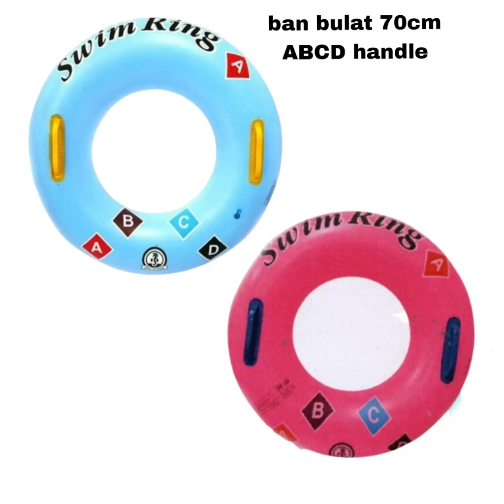 Jual Pelampung ban renang anak bulat 70cm handle ABCD - ban bulat 70cm ...