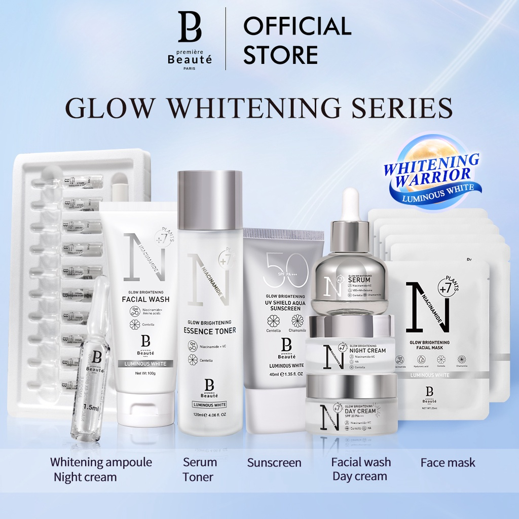 Jual [BPOM]Premiere Beaute Glow Whitening Paket Series Brghtening ...