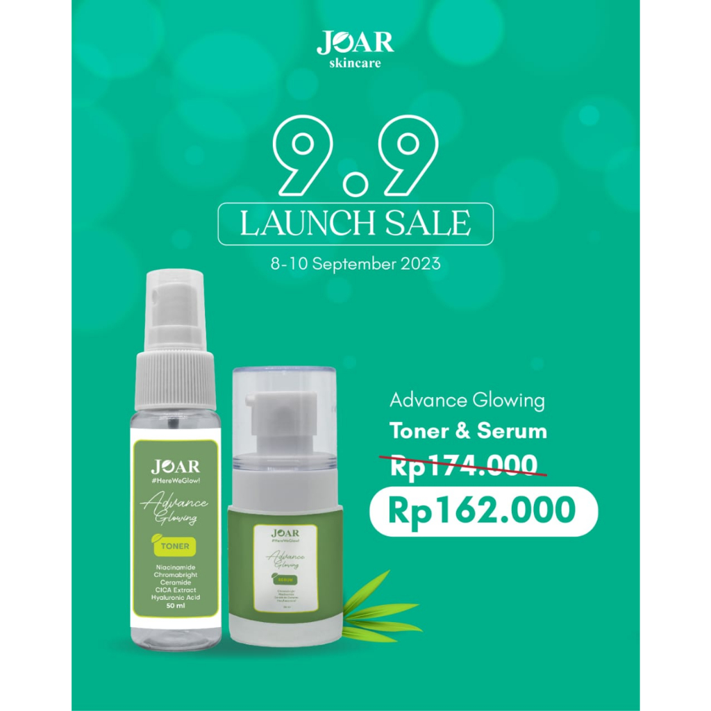 Jual JOAR ADVANCE GLOWING ( Toner & Serum ) | Shopee Indonesia