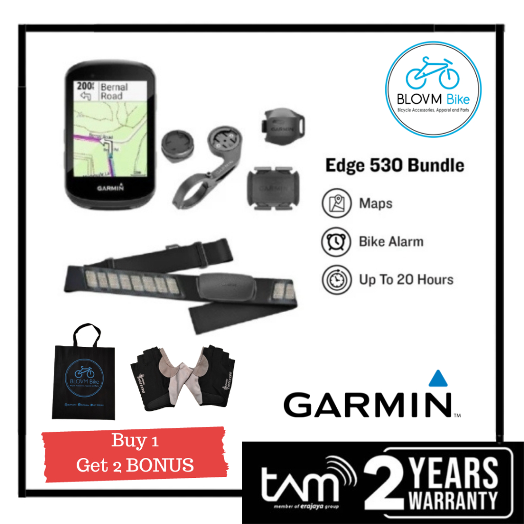 Jual Garmin Edge 530 Bundle GPS Cyclocomp Resmi TAM Garansi 2 Tahun ...