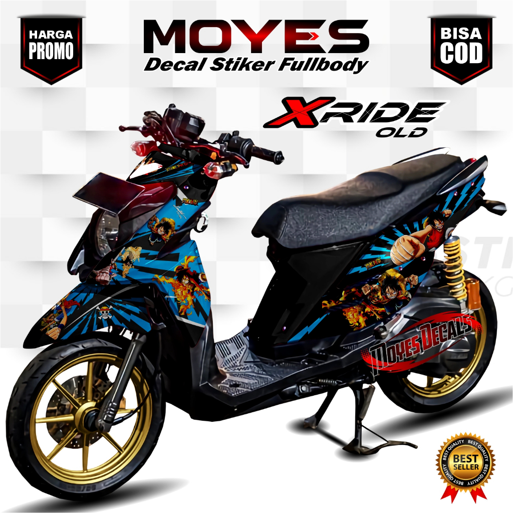Jual Decal Stiker X RIDE OLD Fullbody - Stiker XRIDE Motif ONE PIECE ...