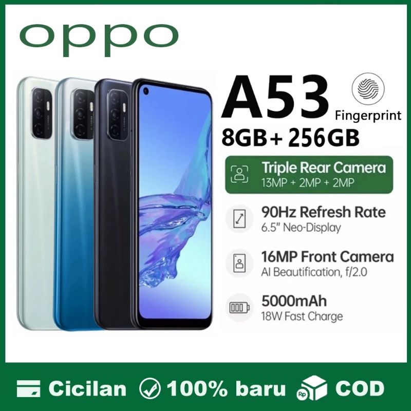 Jual Oppo A53 Ram 8 256gb 5000 Mah Shopee Indonesia