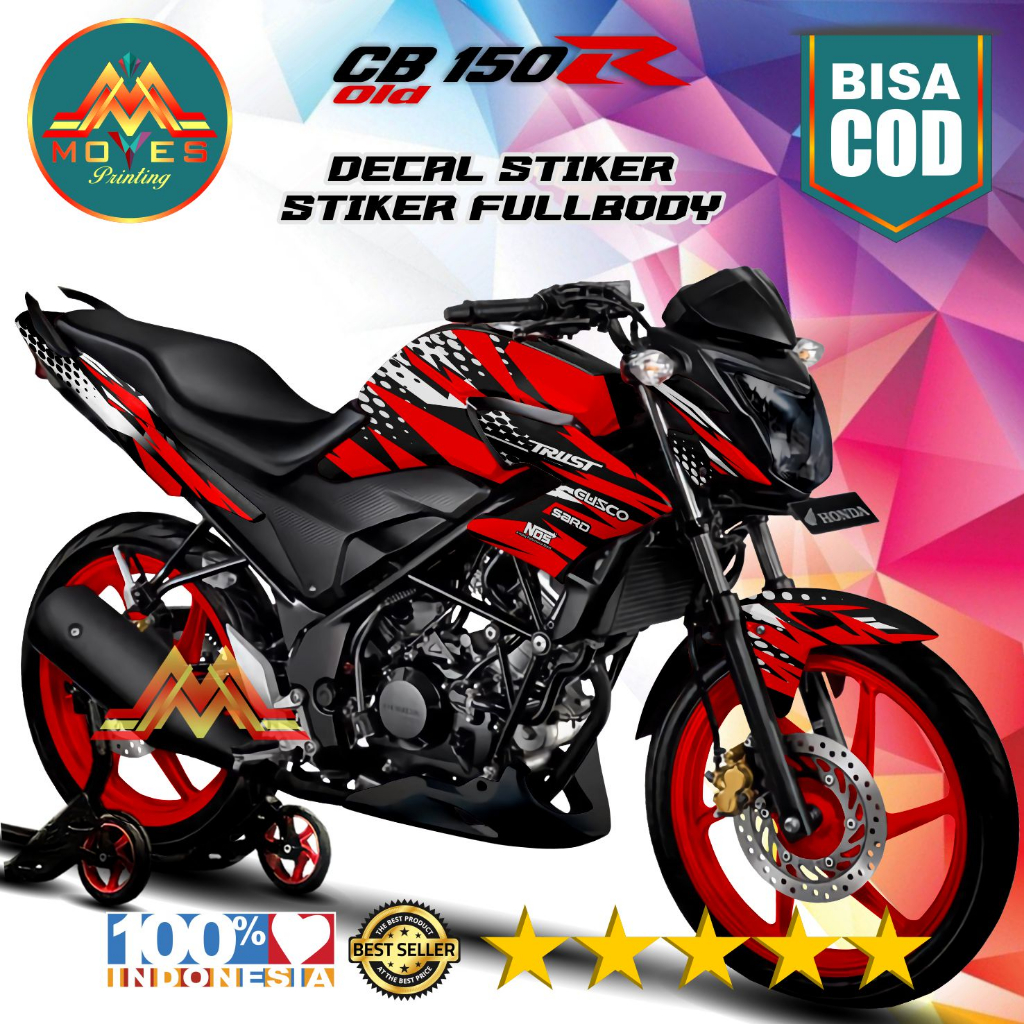 Jual Decal CB150r Old Full Body - Stiker CB150r Old Full Body - Dekal ...
