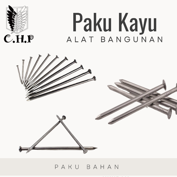 Jual Paku kayu/Paku seri ukuran 3/4", 1", 1 1/4",1 1/2",1 3/4",2", 2 1/ ...