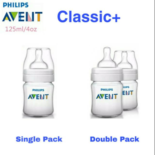 Jual Philips Avent Classic 125ml / 4oz | Botol Susu Avent Classic ...