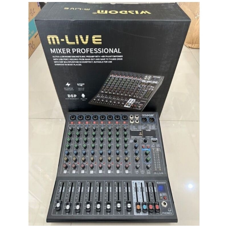 Jual Mixer Audio Wisdom Mlive 8 Original 8 channel | Shopee Indonesia