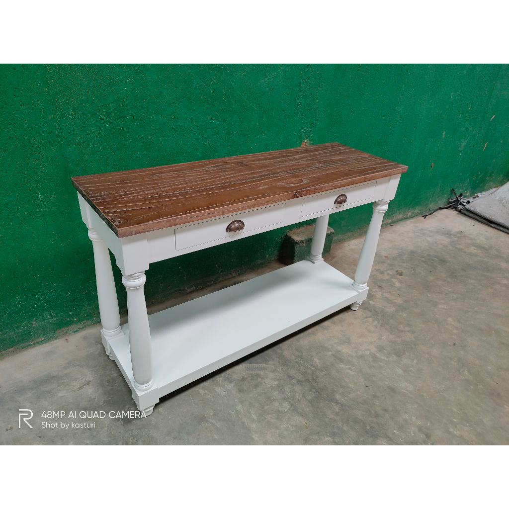 Jual Meja Console Minimalis 2 Laci | Shopee Indonesia