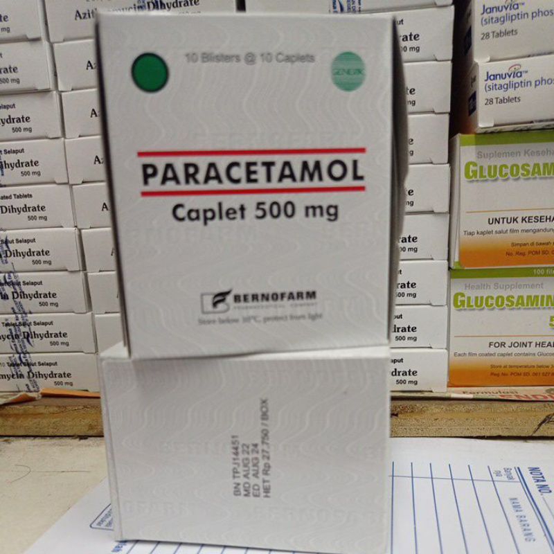 Jual paracetamol 500mg tablet box isi 100 kaplet | Shopee Indonesia