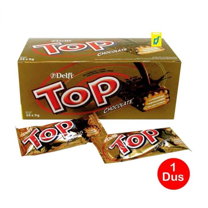 Jual DELFI TOP CHOCOLATE WAFER 1 PCS / 9GR | Shopee Indonesia