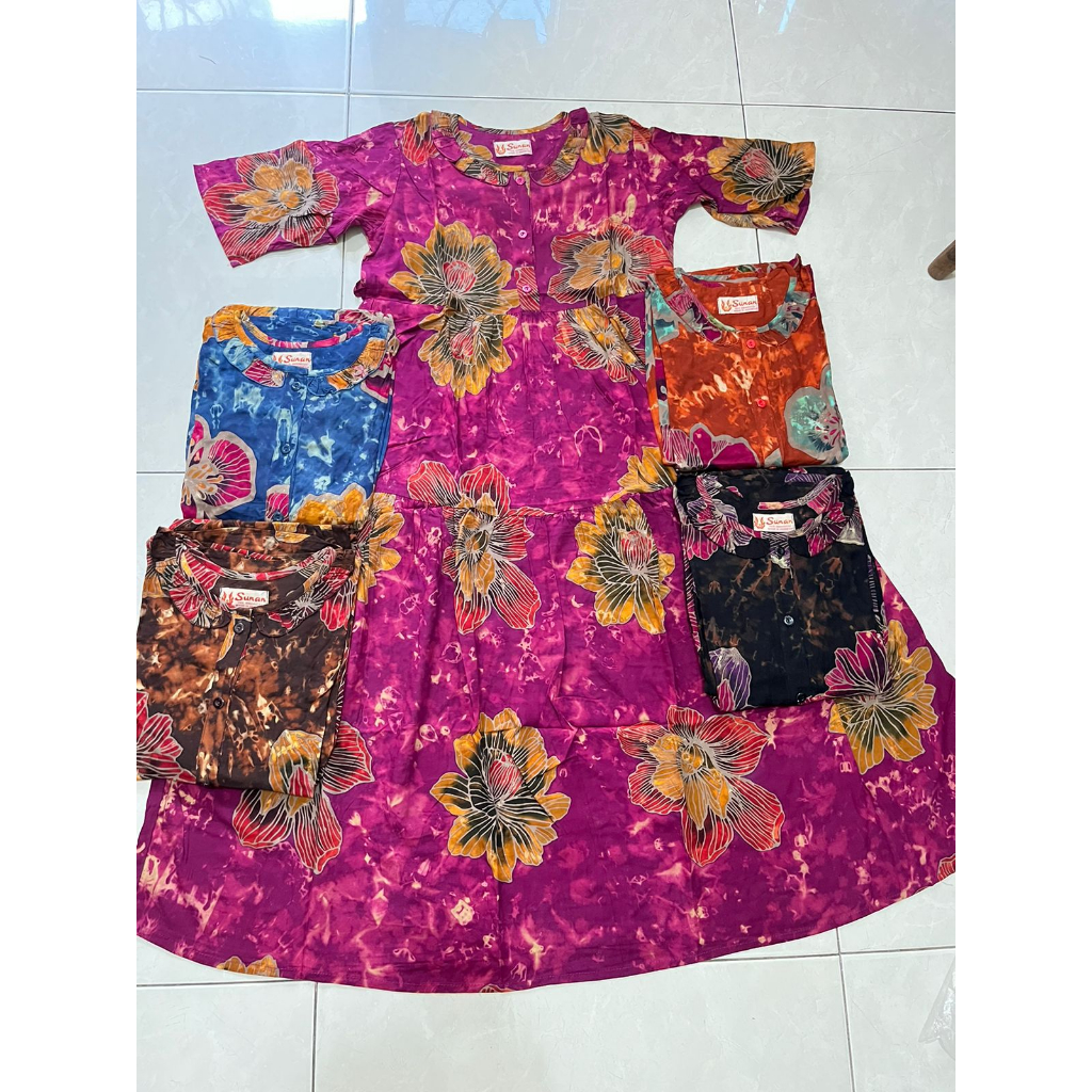 Jual Daster Batik Sunan Model ABG Susun Kerut | Shopee Indonesia