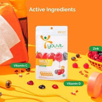 Jual Youvit Multivitamin Gummy Dewasa 30 pcs | Shopee Indonesia