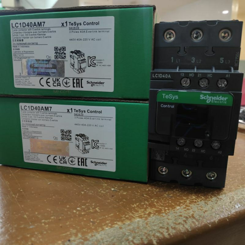 Jual Contactor Kontaktor LC1D40M7 3P 40A 220Vac | Shopee Indonesia