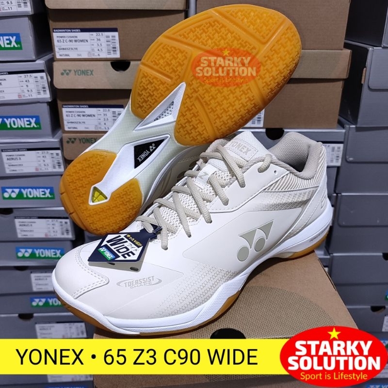 Jual Sepatu YONEX SHB 65 Z3 C90 WIDE Bulutangkis Badminton Original C 90 NATURAL | Shopee Indonesia