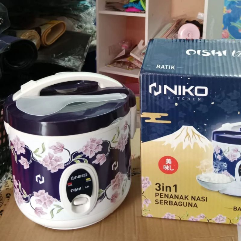 Jual Magic Com Niko Oishi/Oishi batik 1,2 liter/ Rice cooker Niko/Magic ...