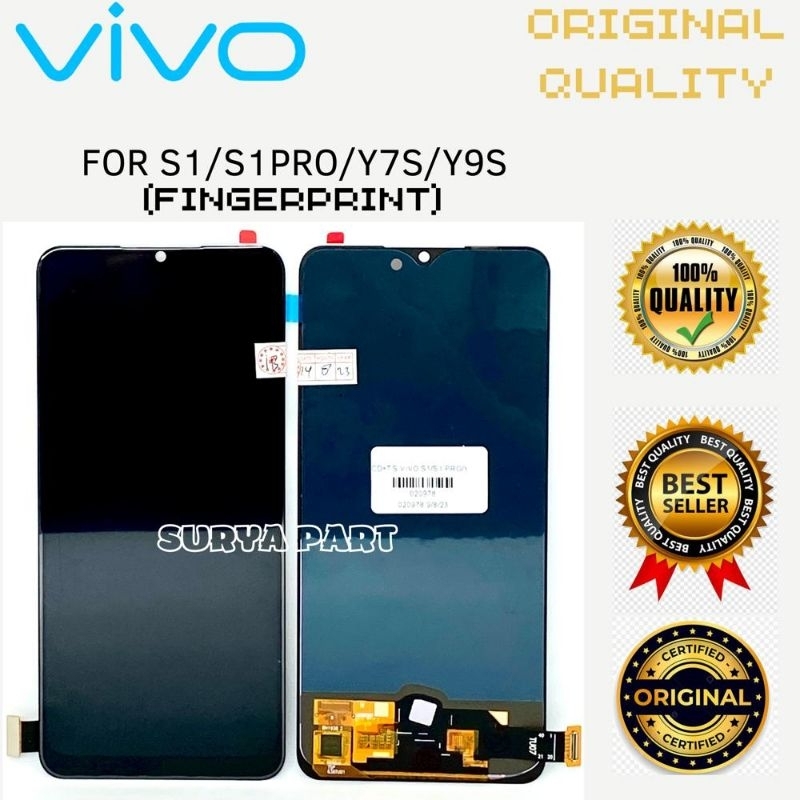 Jual LCD VIVO S1 / S1 PRO / Y7S / Y1S (FINGERPRINT ON) | Shopee Indonesia