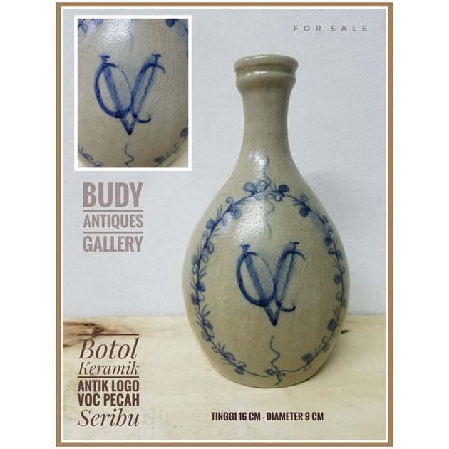 Jual Botol Keramik Kuno Logo VOC Pecah Seribu | Shopee Indonesia