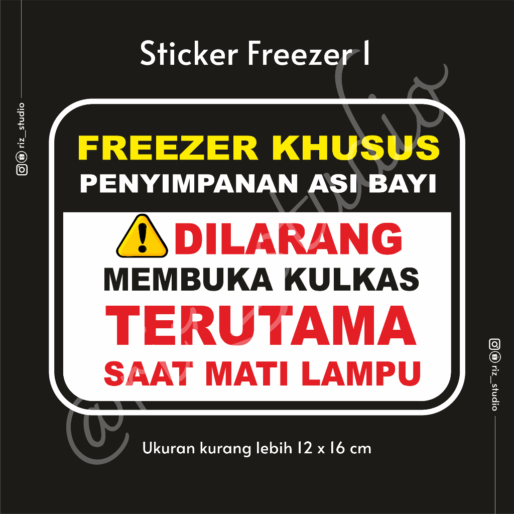 Jual STICKER FREEZER ASI | Shopee Indonesia