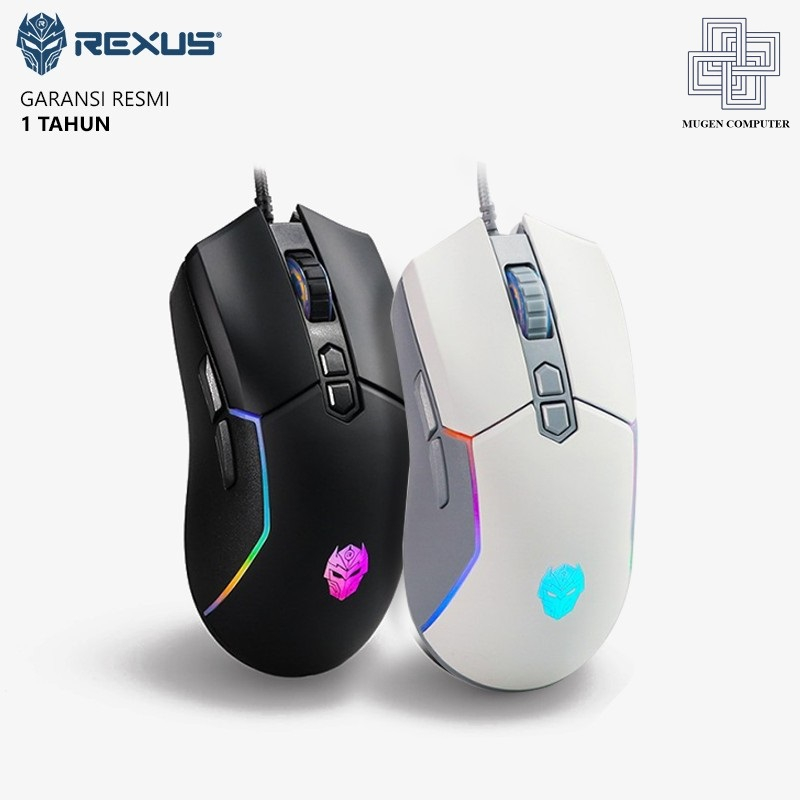Jual Mouse Gaming REXUS XIERRA X16 Macro 7D 7200 DPI Running RGB ...