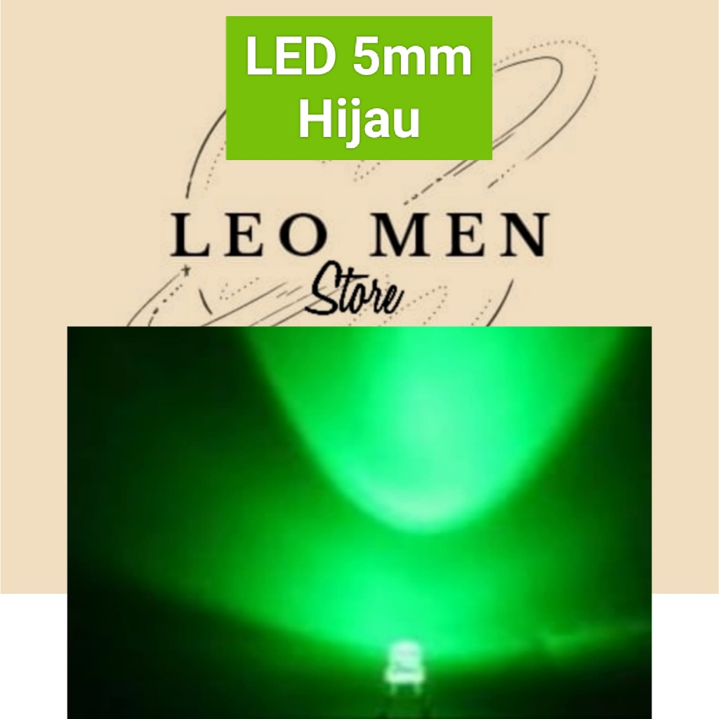 Jual Lampu Led 5mm~Bening~Putih Nyala Hijau~Warna HIJAU | Shopee Indonesia