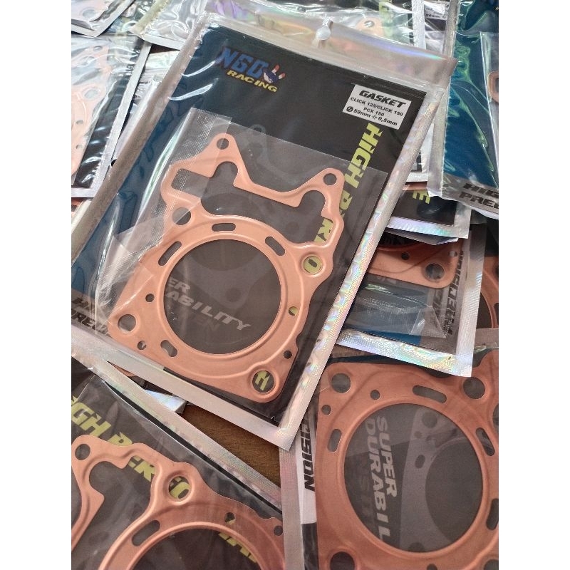 Jual paking gasket blok paking head tembaga PCX vario125 vario150 58 59 60 61 62 63 64 mm ...