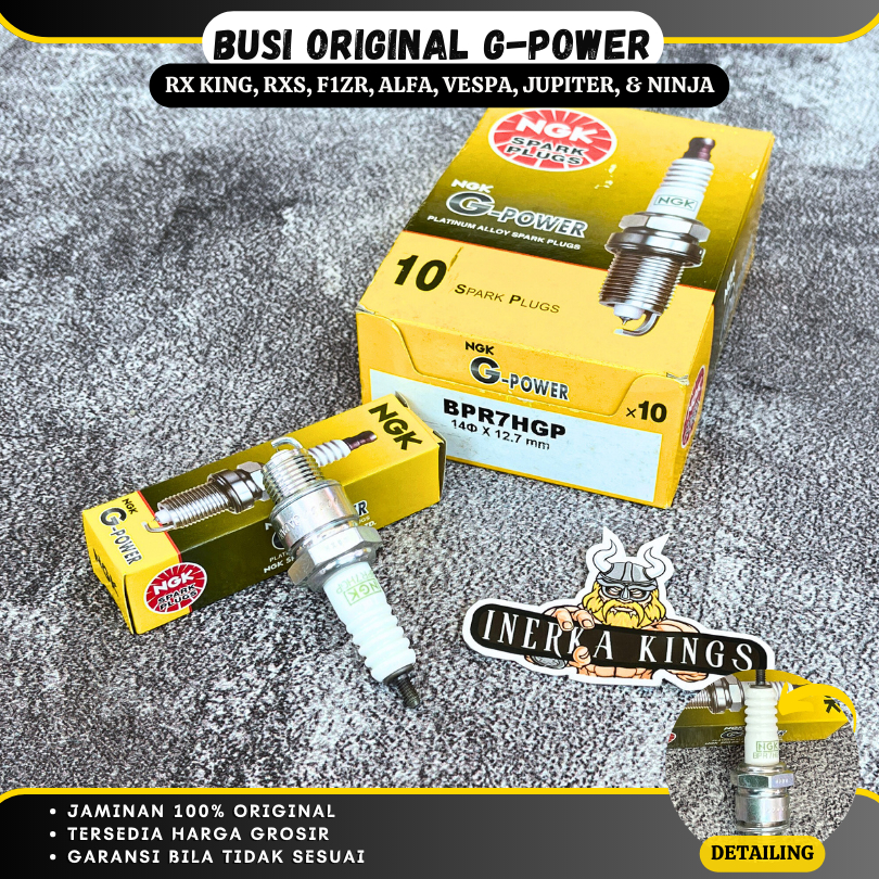Jual Busi Spark Plug G-Power BPR7HGP Rx King RXS F1ZR Vespa Original ...
