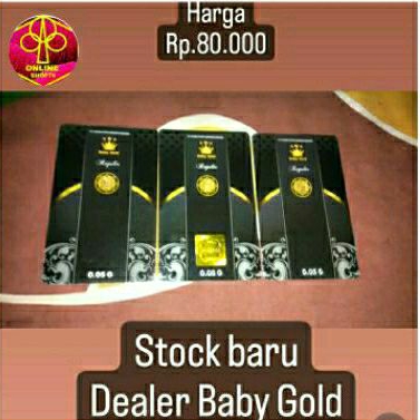 Jual Emas Baby Gold 0.05 Reguler Emas 24 Karat Logan Mulia ...