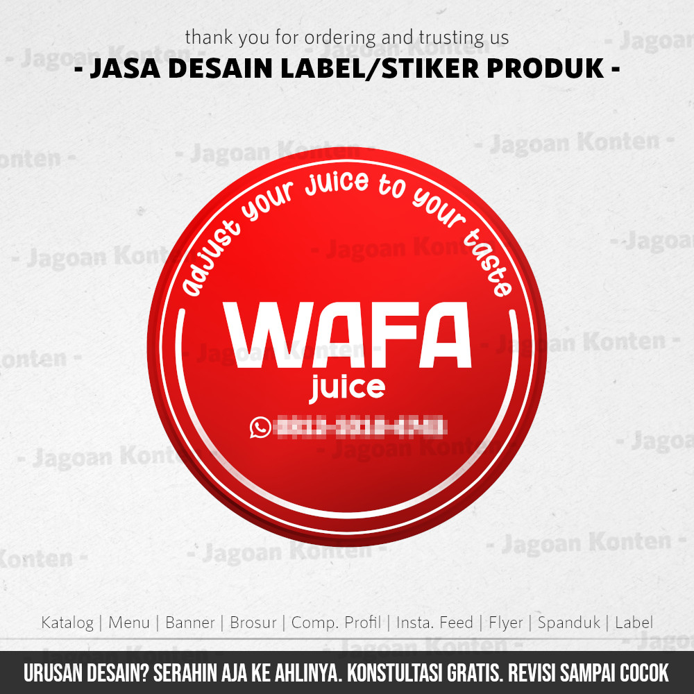 Jual Jasa Desain Label Produk Stiker Kemasan Custom Profesional Murah ...