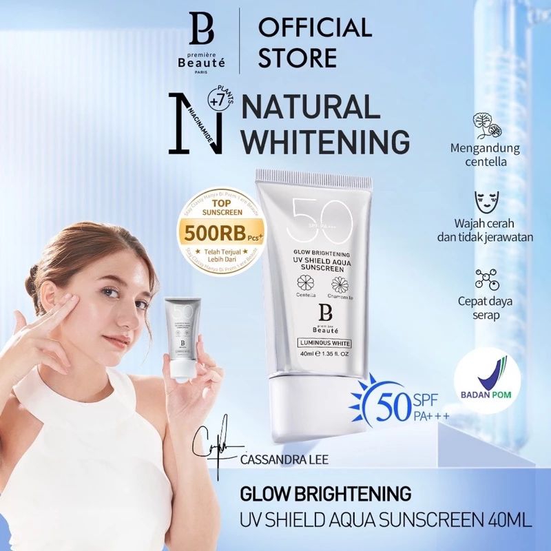 Jual ORIGINAL 1000% Sunscreen Premiere Beaute SPF 50PA++++ | Shopee ...