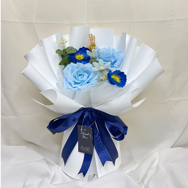 Jual MCM - Buket Bunga Mawar Biru Premium | Shopee Indonesia