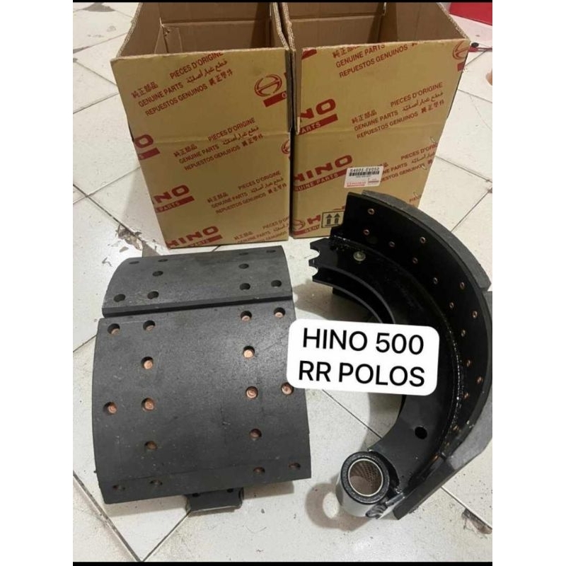 Jual SEPATU REM BELAKANG HINO 500 MODEL POLOS S4605-EV050 OEM HARGA PER ...