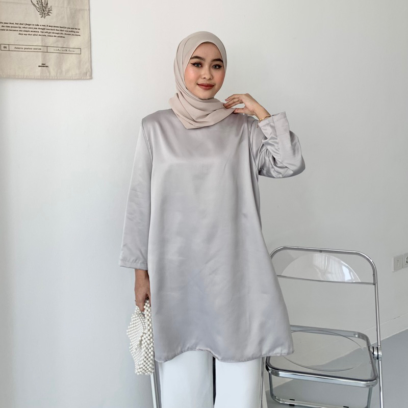 Jual TUNIK inner Satin / Inner Satin / Inner Atasan by DEZHAF | Shopee ...