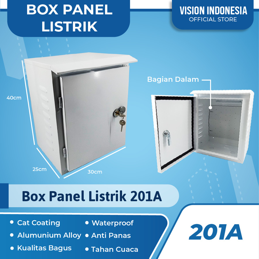 Jual Box Panel Listrik Outdoor 201A || Waterproof ( 40 x 30 x 25cm ...
