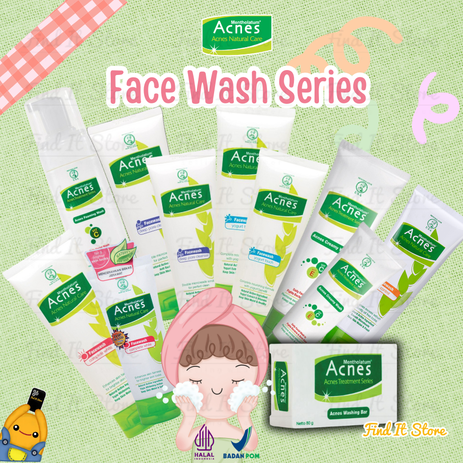Jual Acnes Natural Care Treatment | Facial Wash Series | Sabun Wajah ...