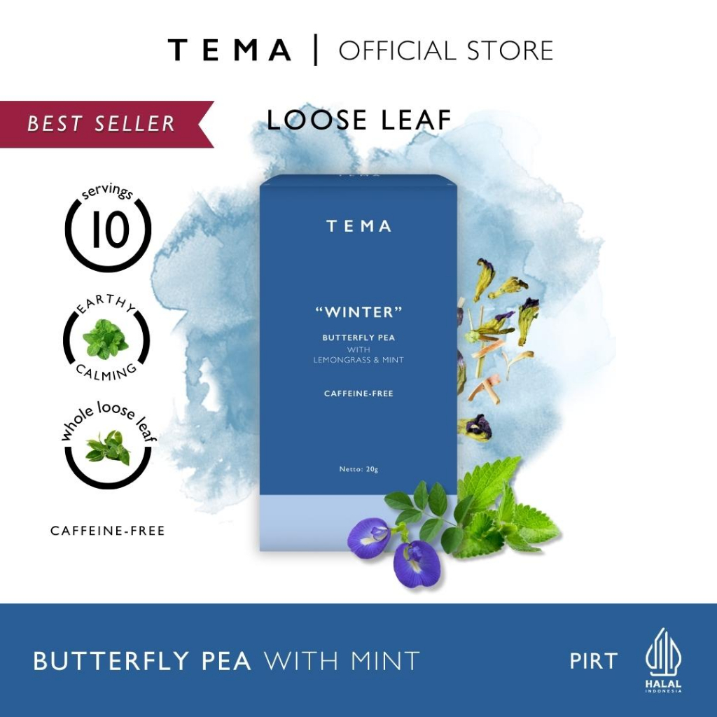 Jual Butterfly Pea Lemongrass Herbal Tea | Teh Bunga Telang Serai ...