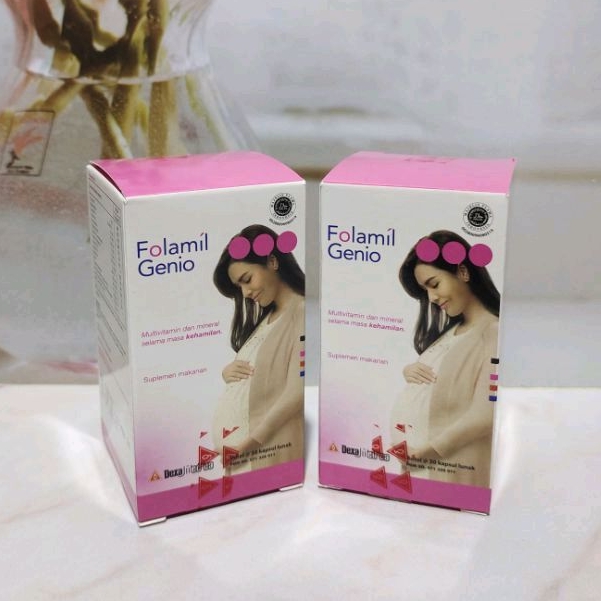Jual Folamil Genio isi 30 kapsul ORIGINAL 100% | Shopee Indonesia