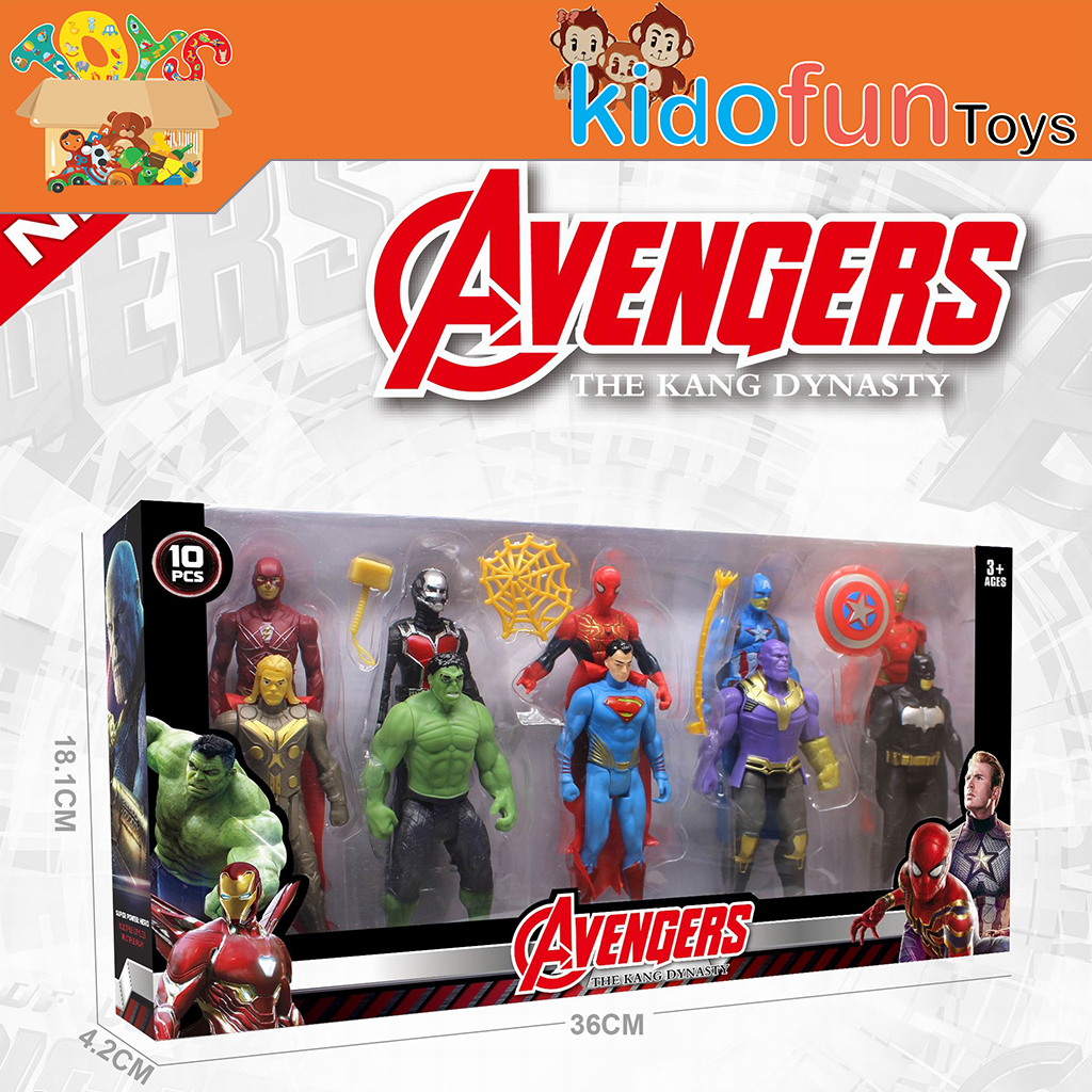 Jual Mainan Action Figure Set Avengers DC Superhero isi 10pcs / 5pcs ...