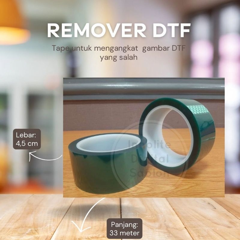 Jual Remover DTF Tape selotip untuk mengangkat gambar DTF yang salah ...
