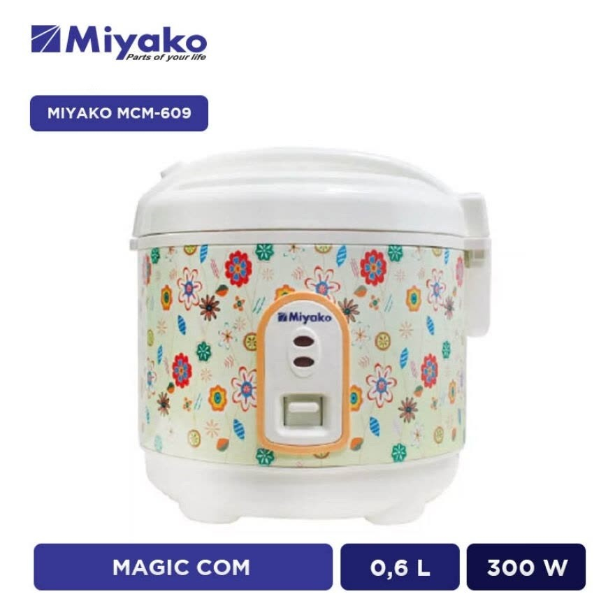 Jual Miyako MCM-609 Rice Cooker Magic Com 3 in 1 kapasitas 0.63 liter ...